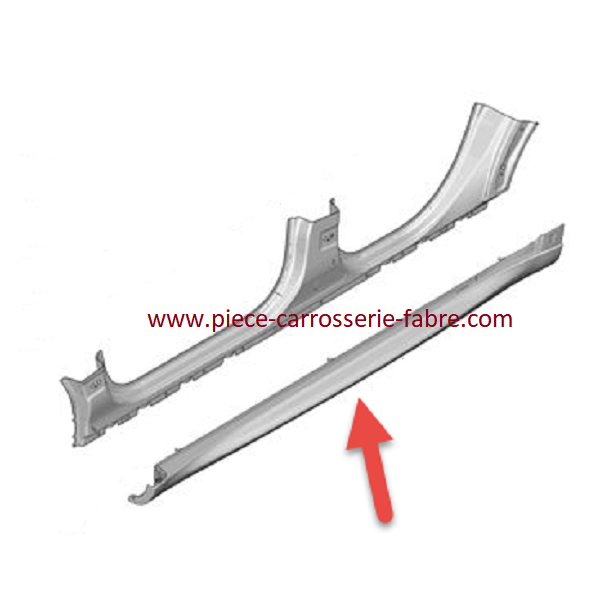 Extension bas de caisse gauche pour votre CITROËN .DS C4 CACTUS